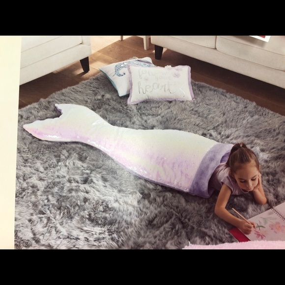 Cynthia Rowley | Accessories | Mermaid Tail Sleeping Bag Blanket Pink ...